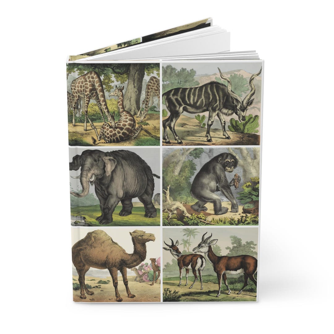 Wild Animals Hardcover Journal Matte - Nature Lovers Gift, Wildlife ...