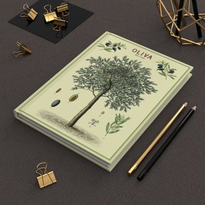 The Olive Tree A5 Journal, Elegant Matte Hardcover, Lined Pages for ...