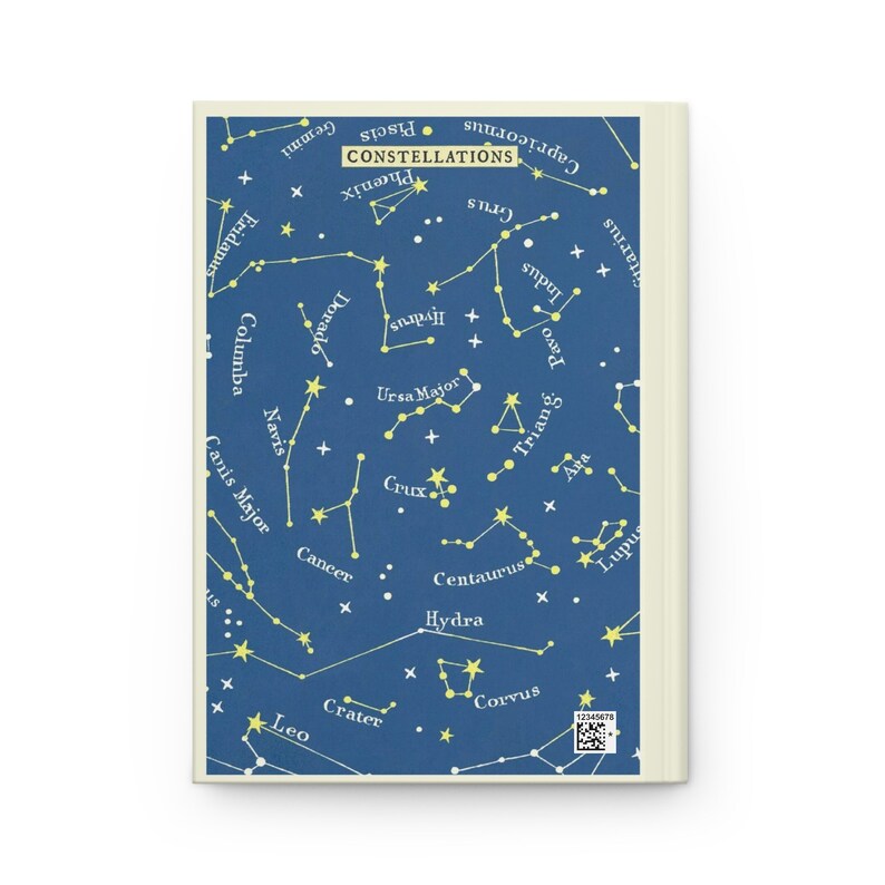 Constellations Chart Hardcover Journal Matte Astronomy Lined Notebook ...