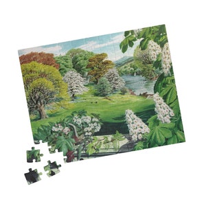 May Trees Puzzle, Beautiful Spring Scene by S.R. Badmin, Family Game ...
