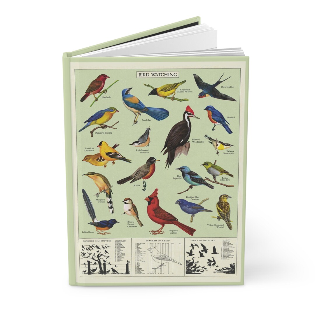 Birdwatching A5 Hardcover Journal Matte, Lined Pages, Bird Lover Gift ...