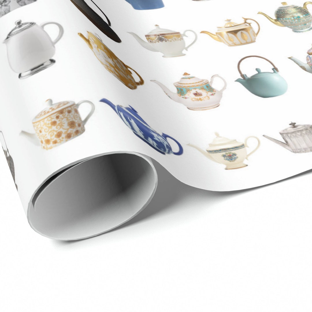 Elegant Teapots Collection Gift Wrapping Paper Glossy/matte - Etsy