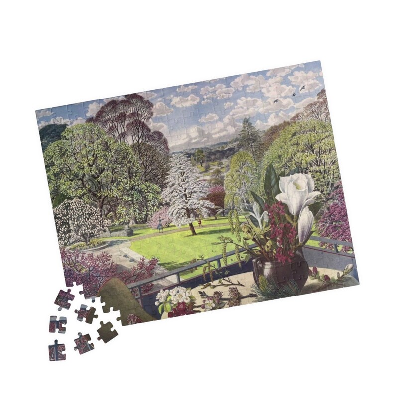 April Trees Puzzle, Stunning Stanley R. Badmin Spring Scene, Family ...