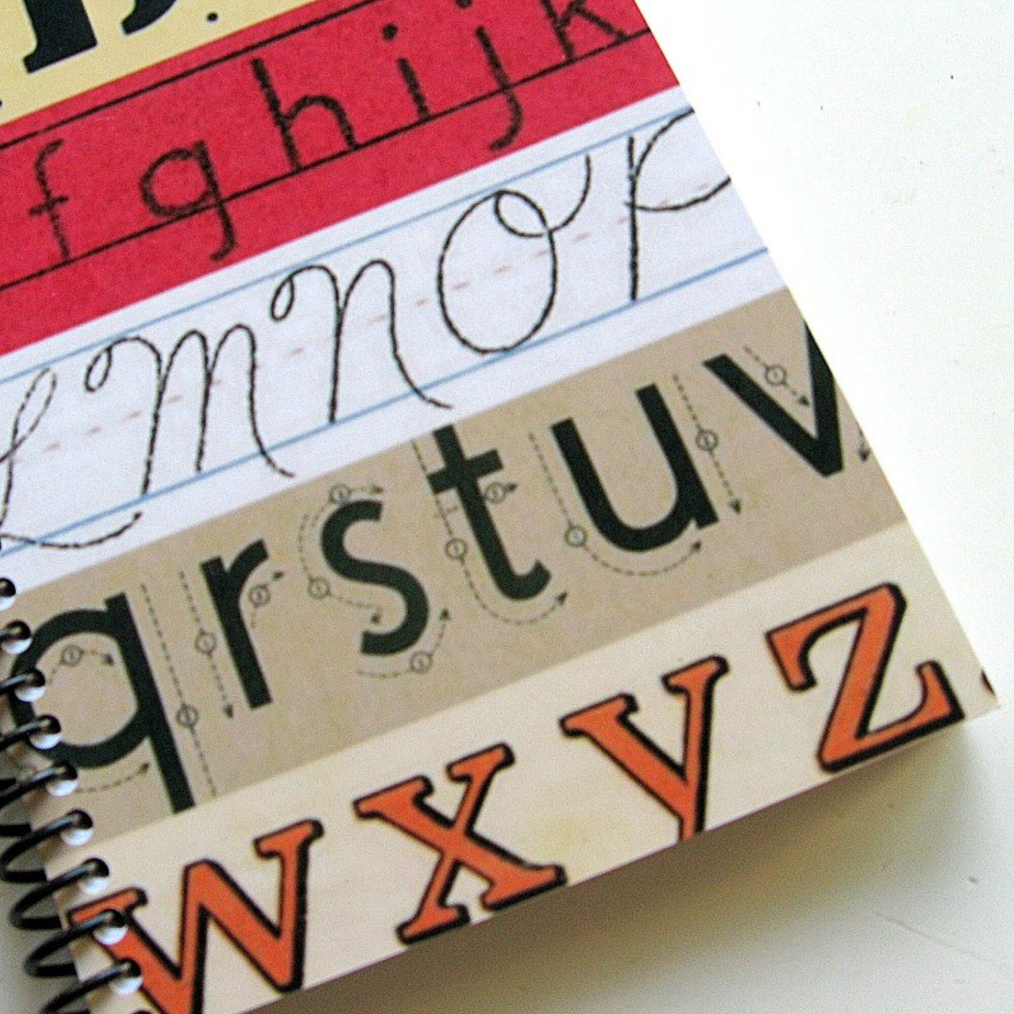 Calligraphy Alphabet Spiral Bound A6 Notebook or Notepad - Etsy España