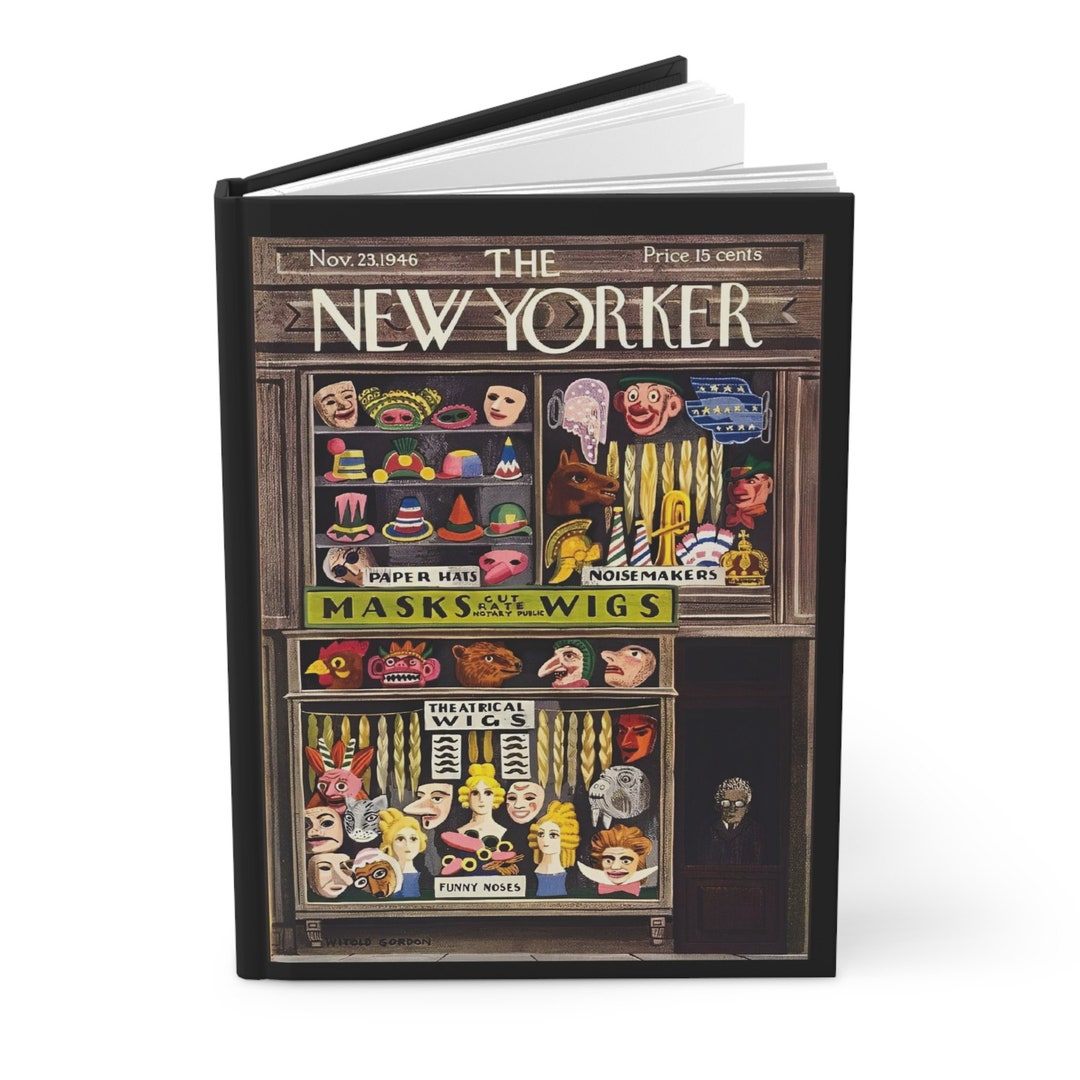 Artistic A5 Hardcover Journal Masks and Wigs Shop Design Elegant ...