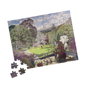April Trees Puzzle, Stunning Stanley R. Badmin Spring Scene, Family ...