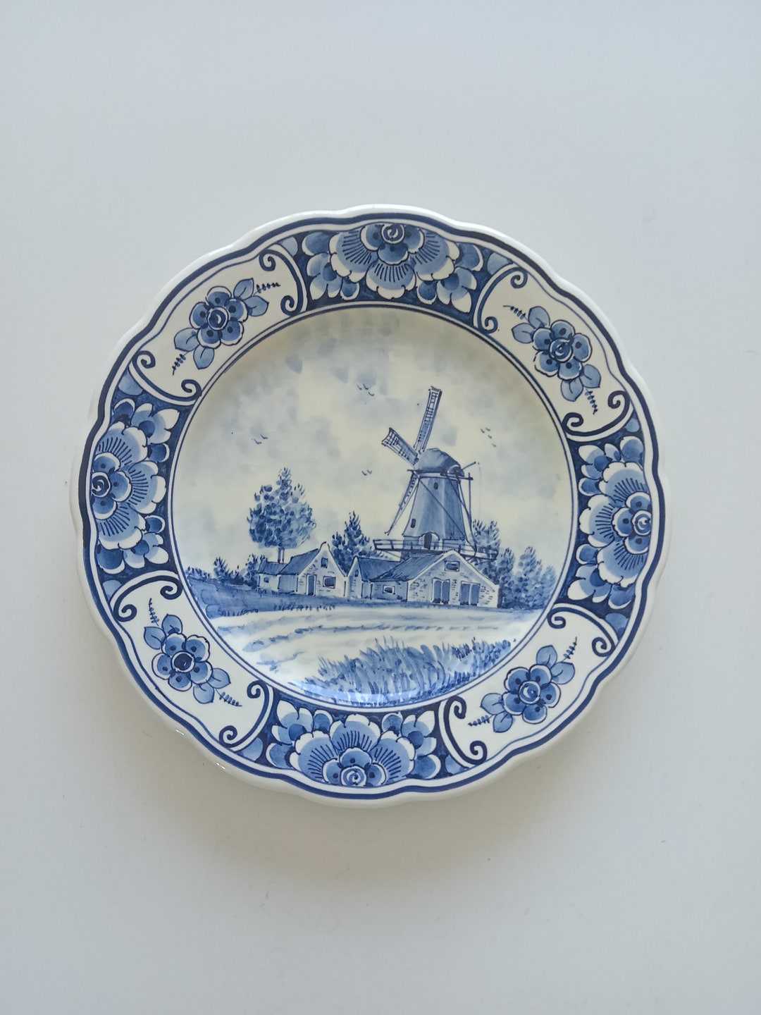 Old Dutch Plate, Blue Mill Decor, DELFT VP 220, Vintage, Decorative ...