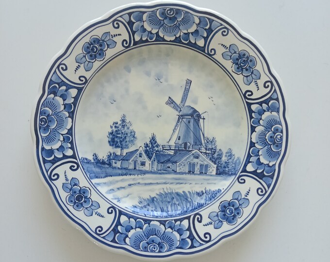 Old Dutch Plate, Blue Mill Decor, DELFT VP 220, Vintage, Decorative ...