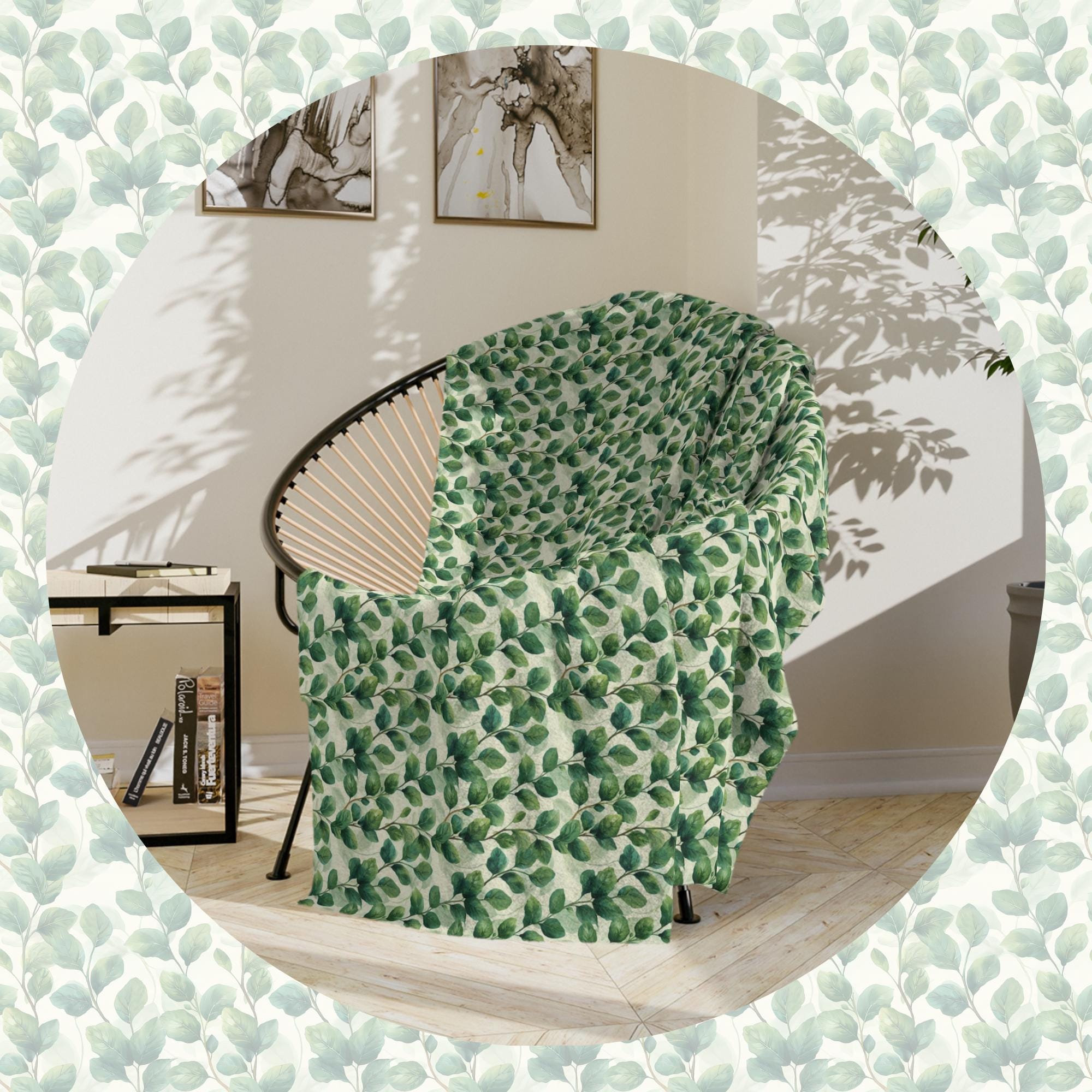 Single of Natural Green Printable Paper, Digital Paper for Personalized ...