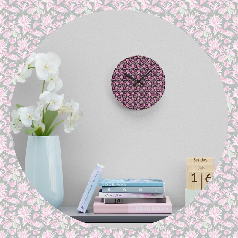 Single of Modern Floral Printable Paper, Digital Paper for Personalized ...