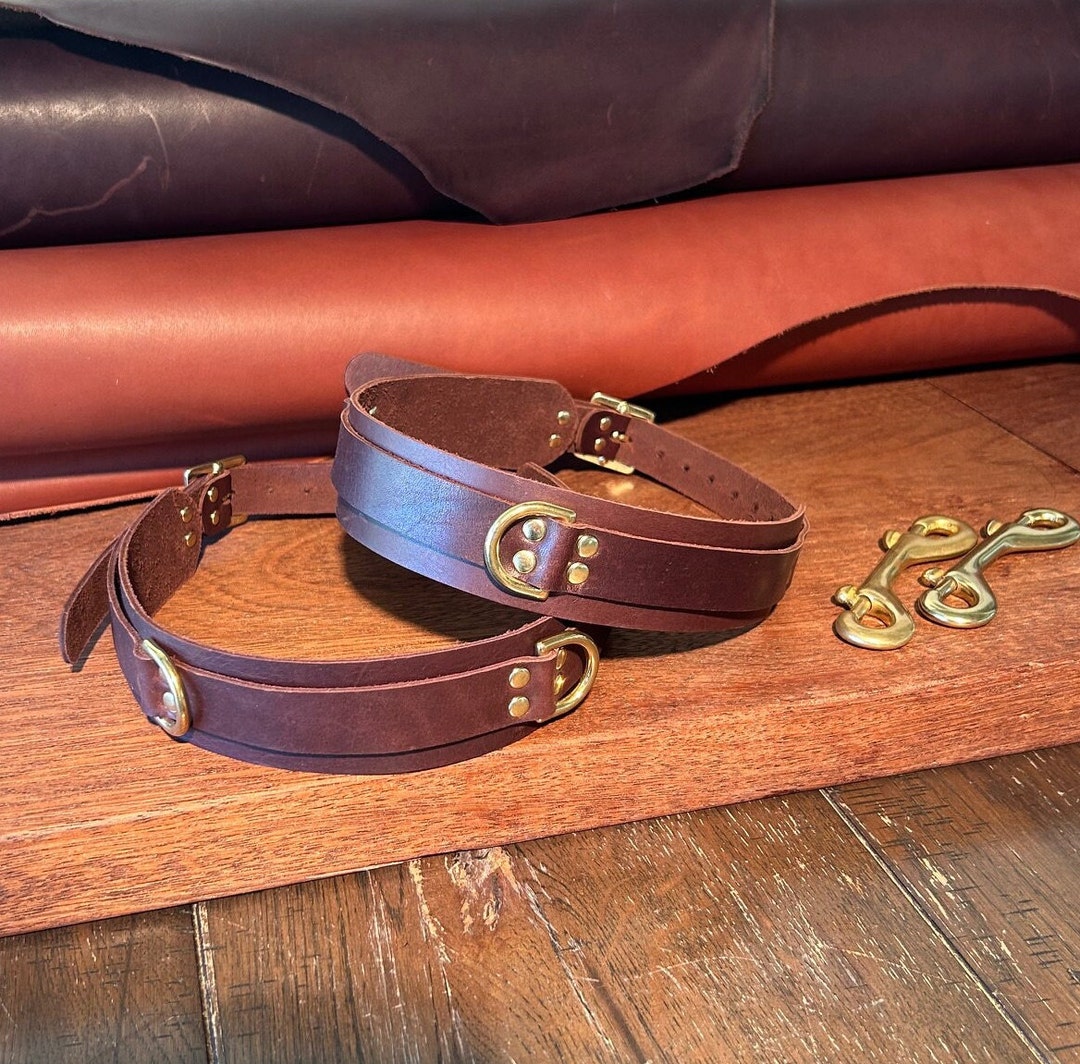 Leather Thigh Cuffs | RM Williams Leather Thigh Cuffs - Etsy