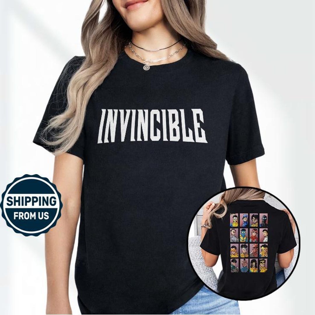 Invincible Vs Conquest Shirt, Invincible Mark Superhero Unisex Tee ...