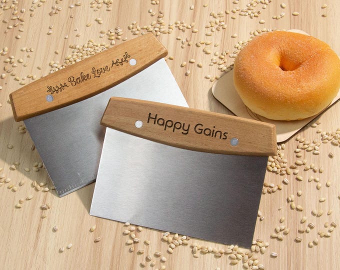 Primitive Antique Sour Dough Bread Scraper Hand Carved Wood Handle With ...