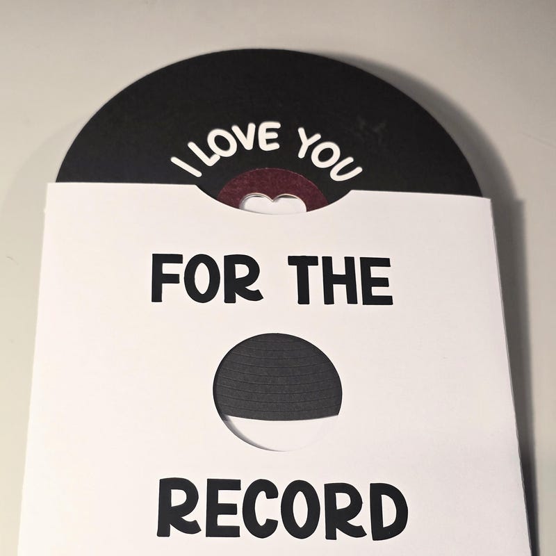 Record Valentine Cards - Etsy UK
