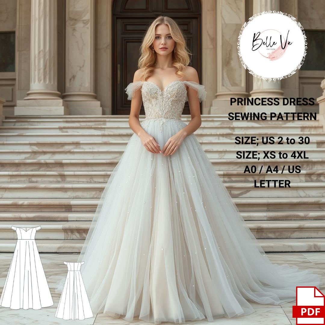 Princess Dress Sewing Pattern: Cosplay, Regency, Elvish(pdf Pattern) - Etsy