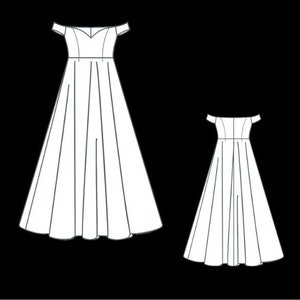 Heart Neck Bridal Gown Sewing Pattern: XS-4XL(PDF Pattern) - Etsy