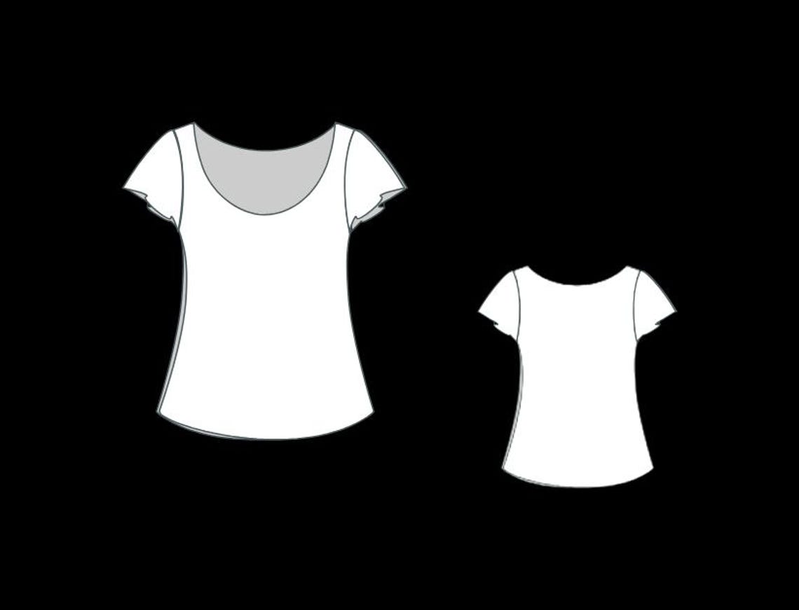 Relaxed Fit T-shirt Sewing Pattern: Women's Basic Top (XS-4XL)(PDF ...