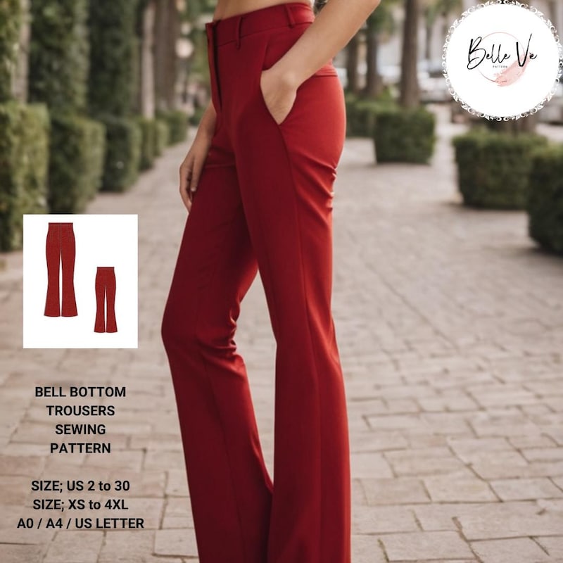 Bell Bottom Trousers - Etsy