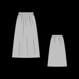 Linen Gathered Midi Skirt Sewing Pattern(pdf) - Etsy