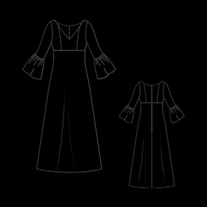 Witch Dress Sewing Pattern: Gothic Vampire Cosplay (xs-4xl)(digital ...