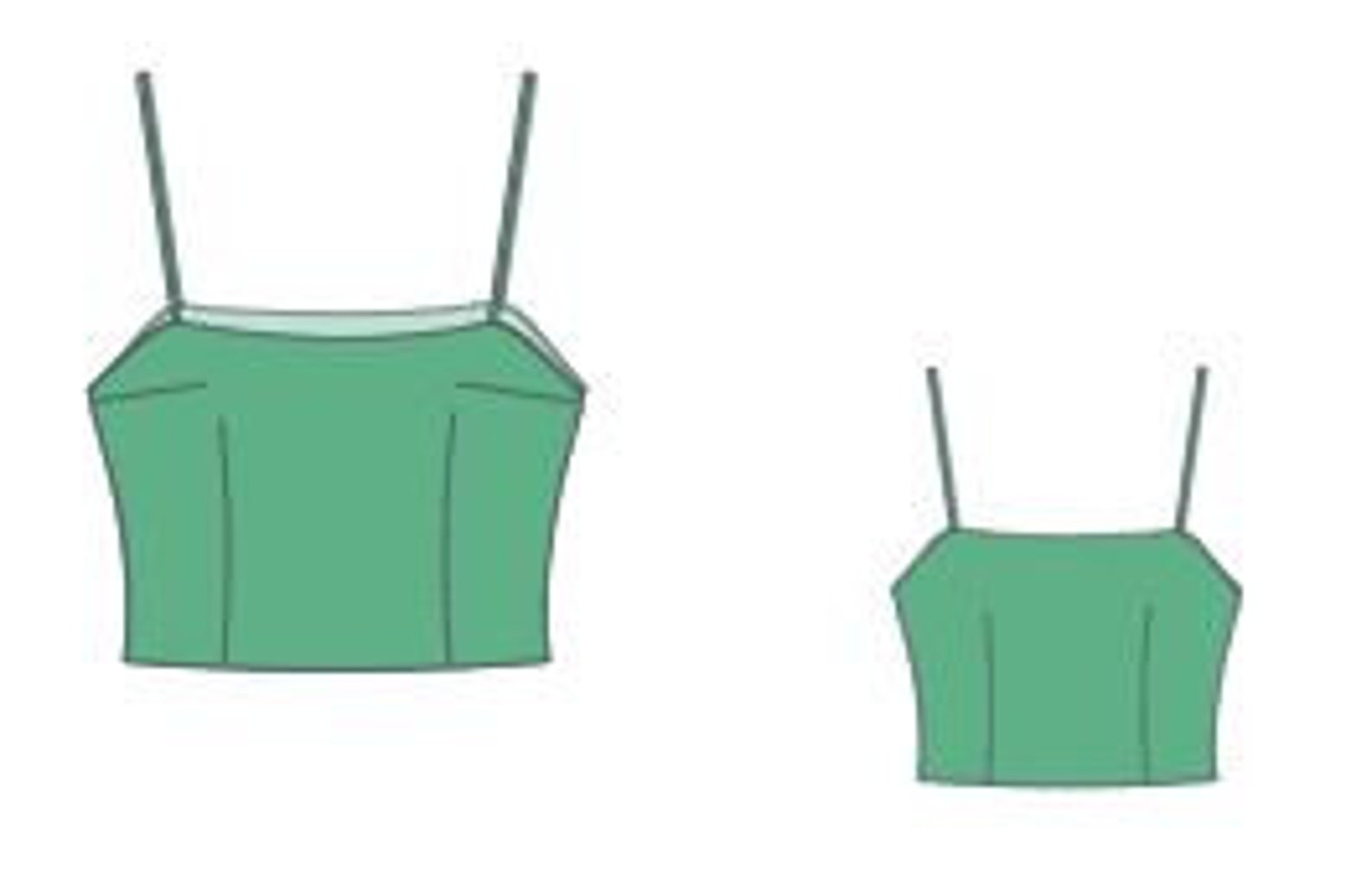 Women's Linen Crop Top and Short Shorts Sewing Pattern,linenblouse ...