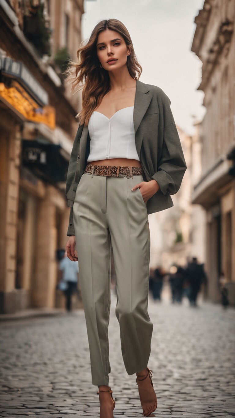 Classic Straight Leg Trousers Sewing Pattern, Pant Trousers PDF Sewing ...