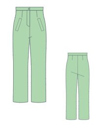 Classic Straight Leg Trousers Sewing Pattern, Pant Trousers PDF Sewing ...