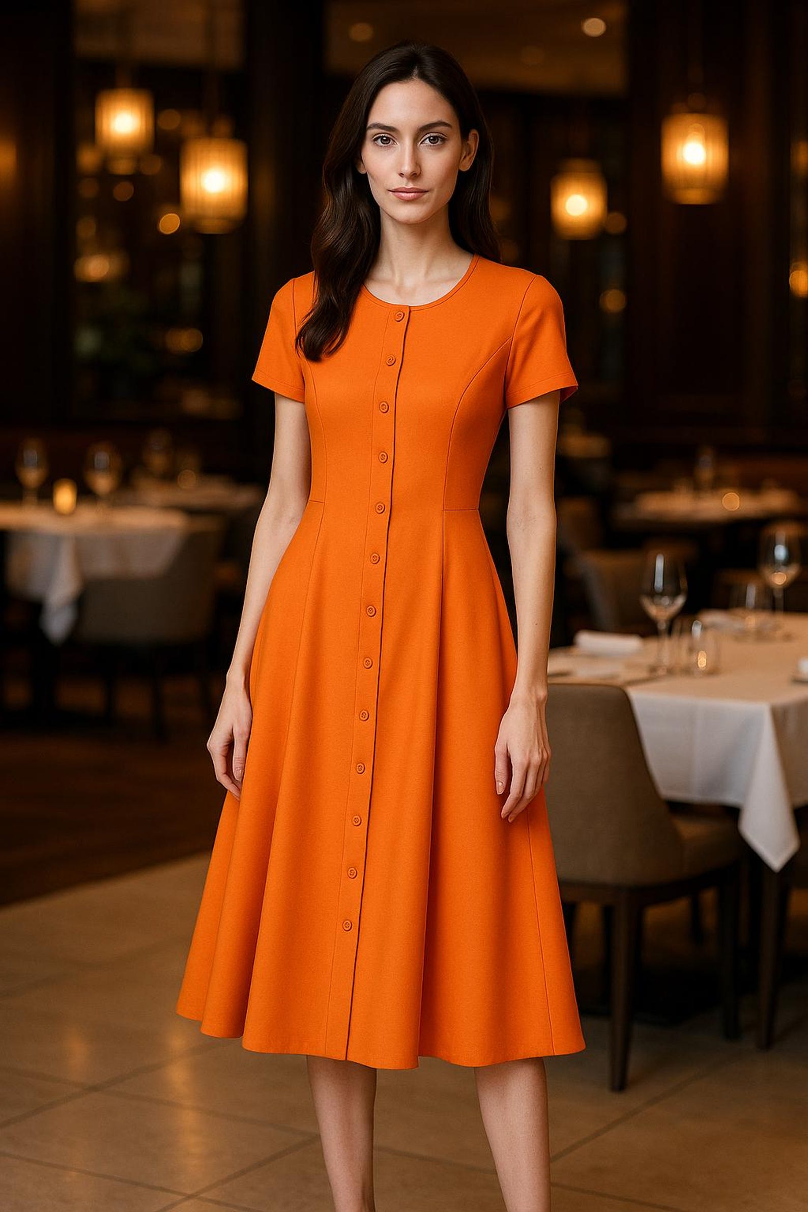 Button Down Flared Dress Sewing Pattern: XS-4XL(PDF Pattern) - Etsy