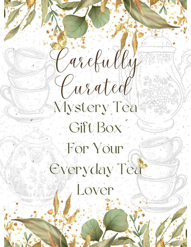 Mystery Cottage Core Tea Set Gift Box Hand Picked, Hand Made, Carefully ...