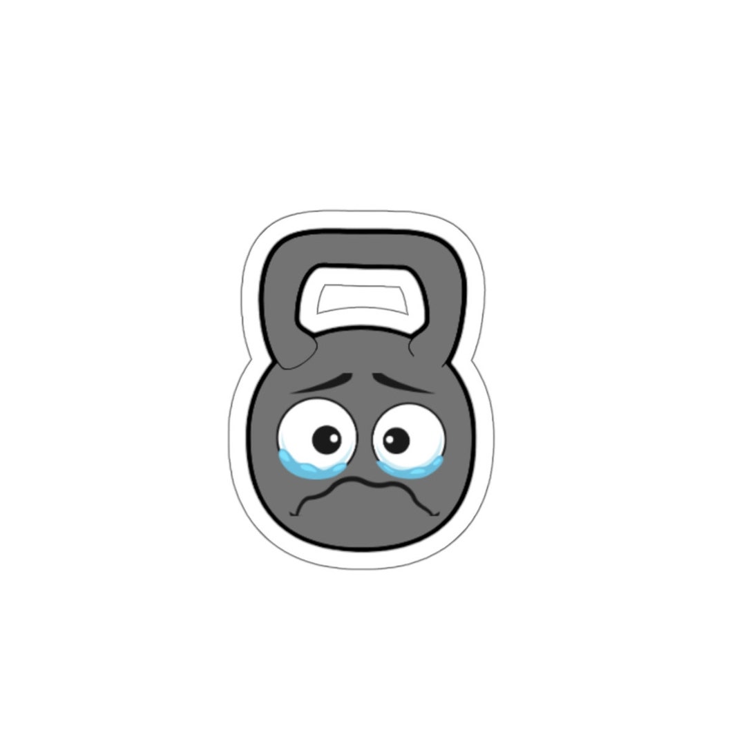 Crying Kettlebell Sticker, Gym Stickers, Fitness Stickers, Gifts, Gym Lovers, Lifting Water ...