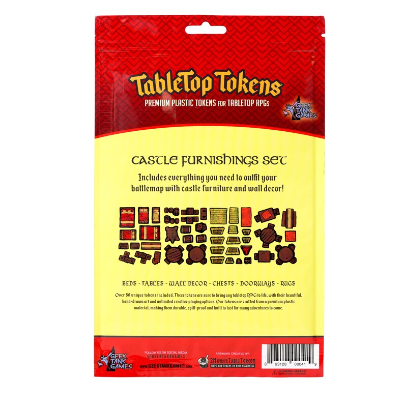 Tabletop Tokens Castle Furniture Set - Etsy
