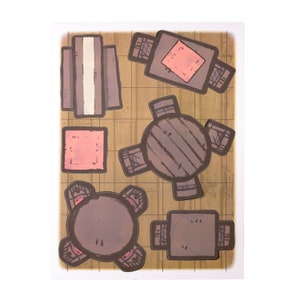 Tabletop Tokens Castle Furniture Set - Etsy