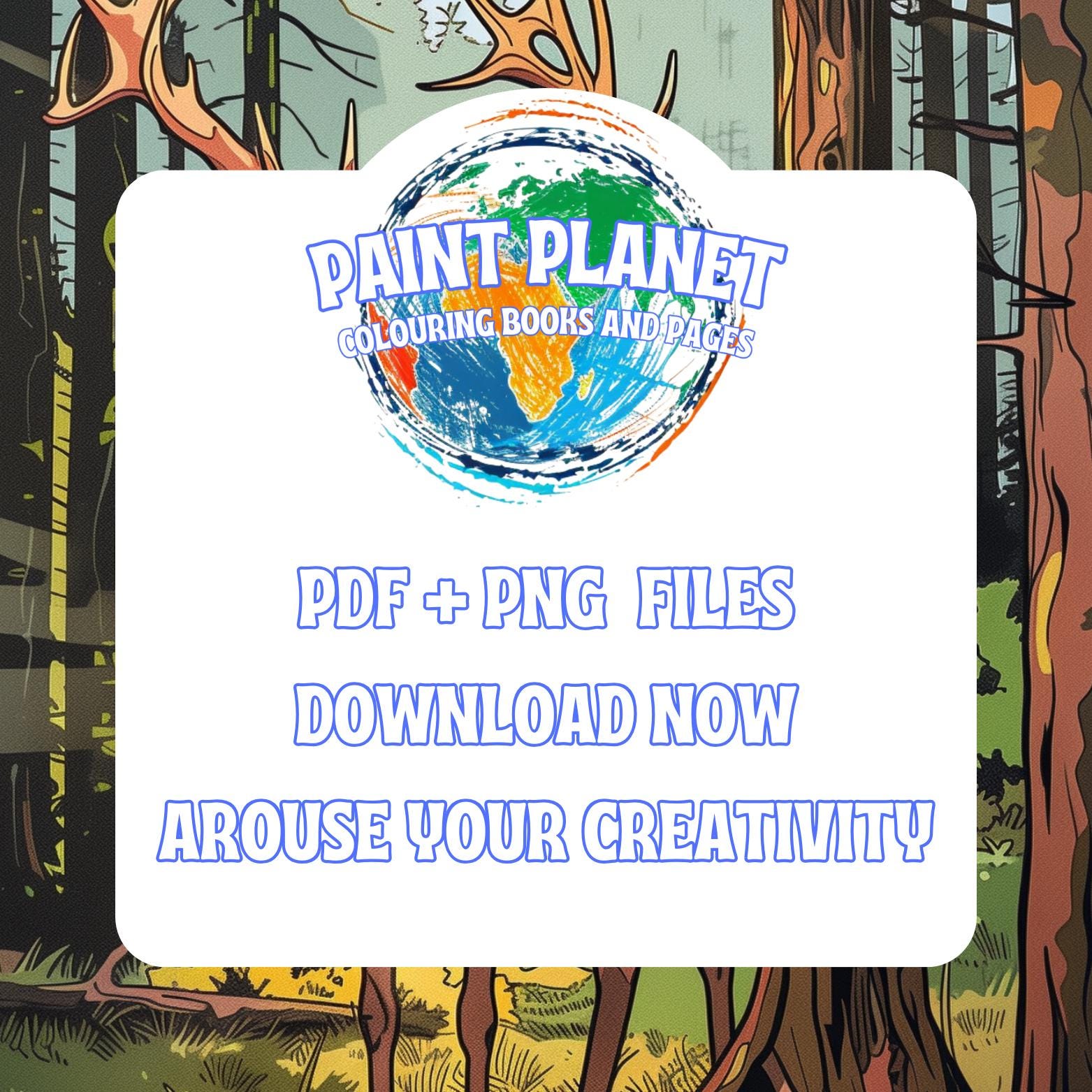 Wild Worlds – Forest & Wildlife Coloring Book for Adults | Nature ...