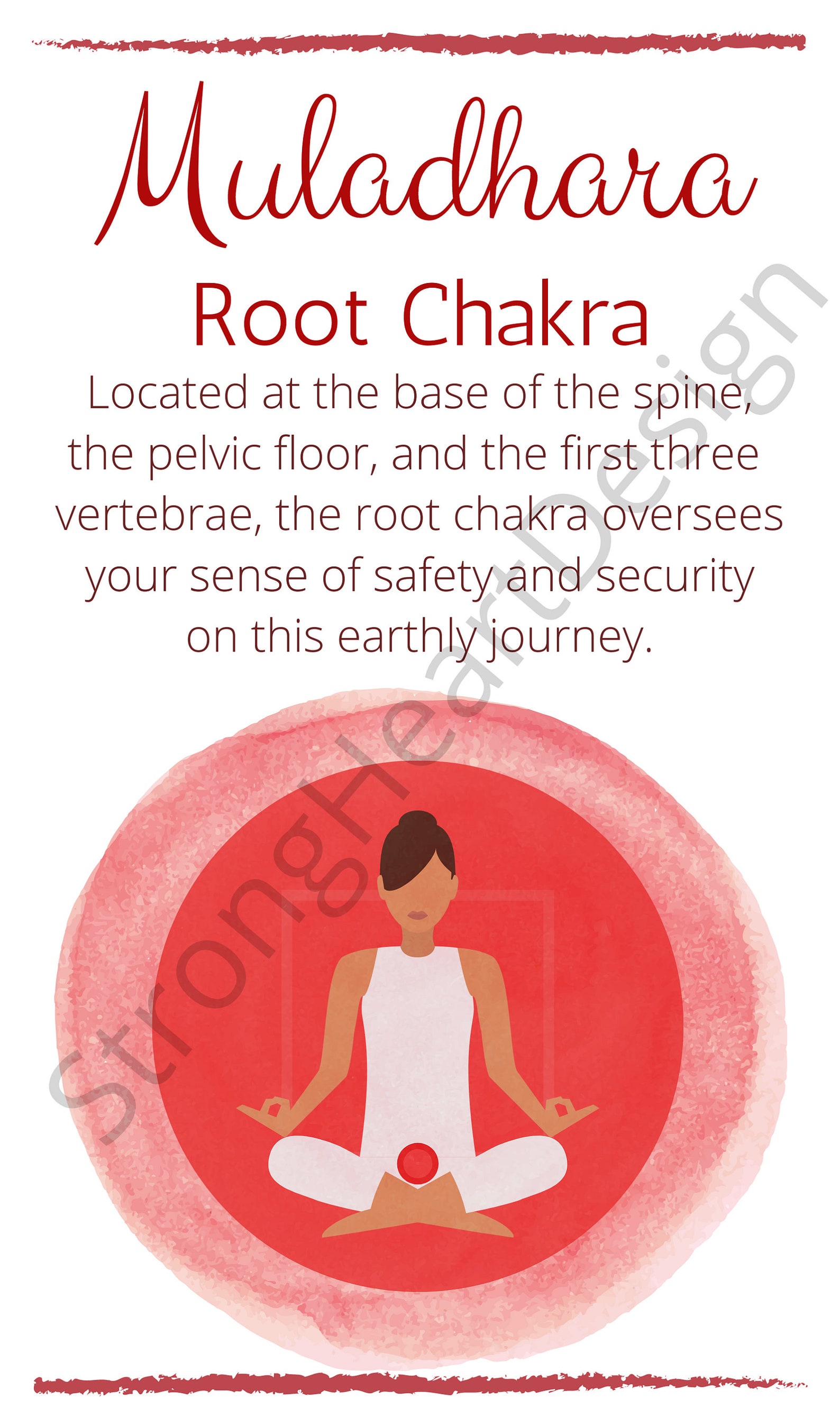 Root Chakra Meaning Cards Chakra Information Cards Chakra - Etsy
