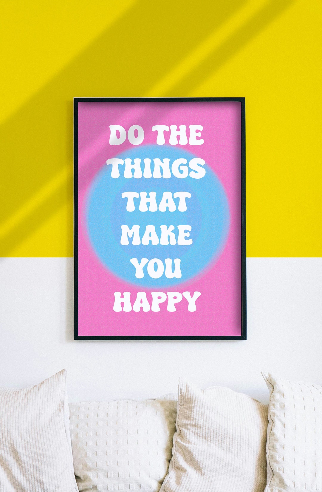 Do the Things That Make You Happy Poster, Pink Design, Vintage Theme - Etsy