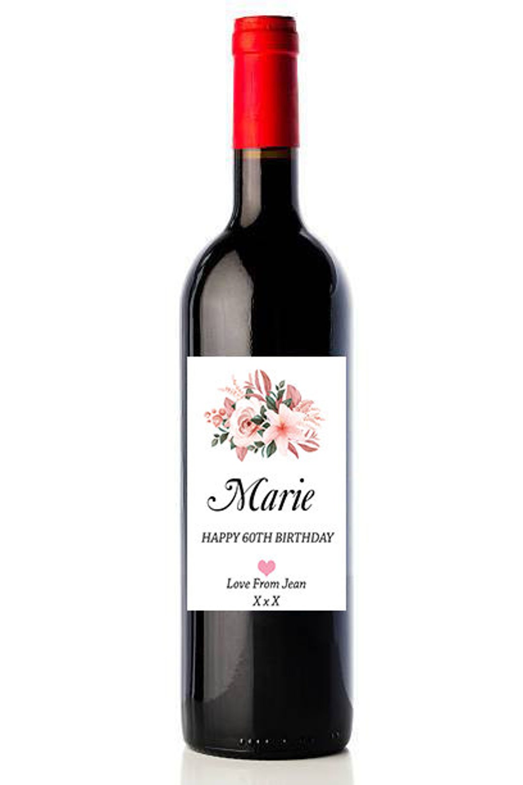 Personalised Wine Bottle Label Sticker Any Name Any Occasion Novelty ...