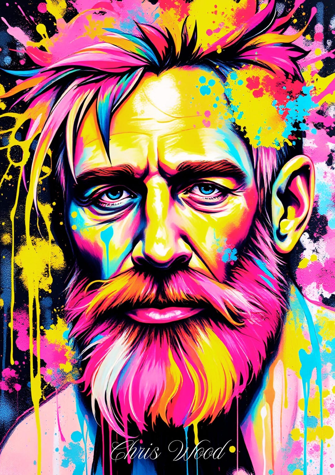 99 Cents DIGITAL DOWNLOAD | Drip Urban King Neon Pop Art Digital ...