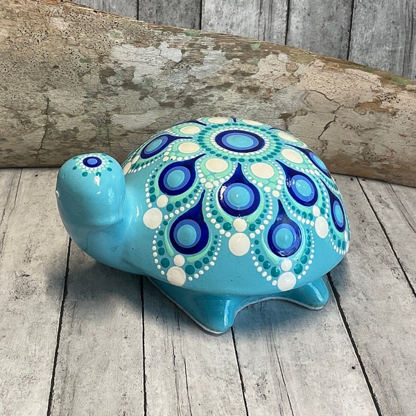 Painted Turtle Rock - Etsy