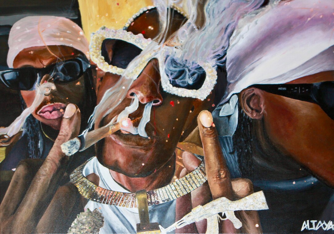 Asap Rocky Acrylic Painting - Etsy