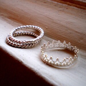 Pretty as a Princess Sterling Silver Ring - Etsy