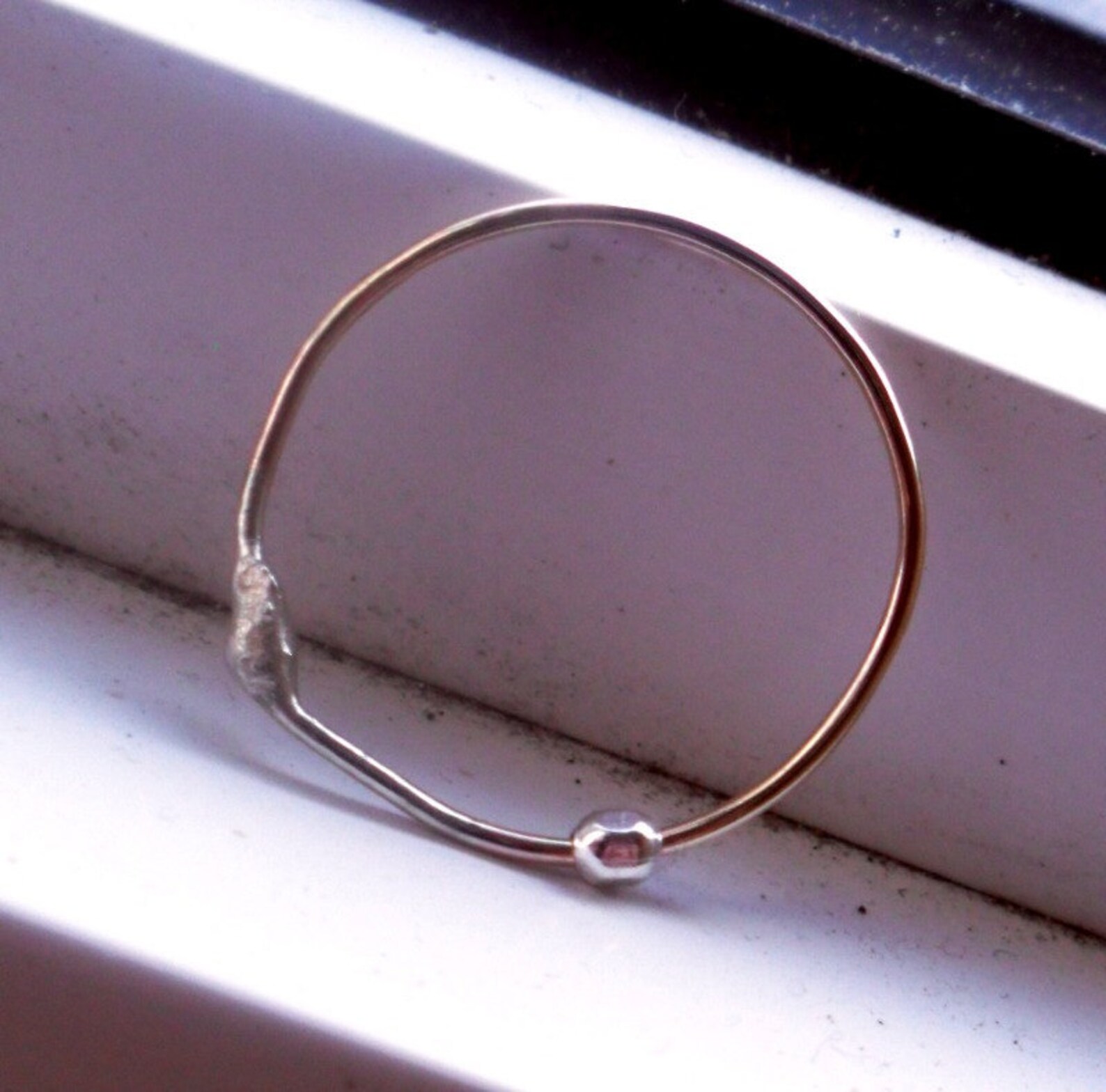 One Simply Skinny Spinnerette Rustic Organic 14K Gold Filled & - Etsy