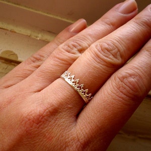 Pretty as a Princess Sterling Silver Ring - Etsy