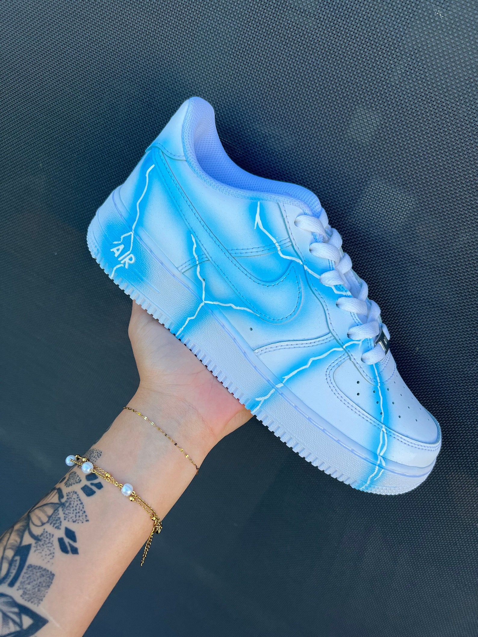 Custom Painted Air Force 1 Lightning - Etsy