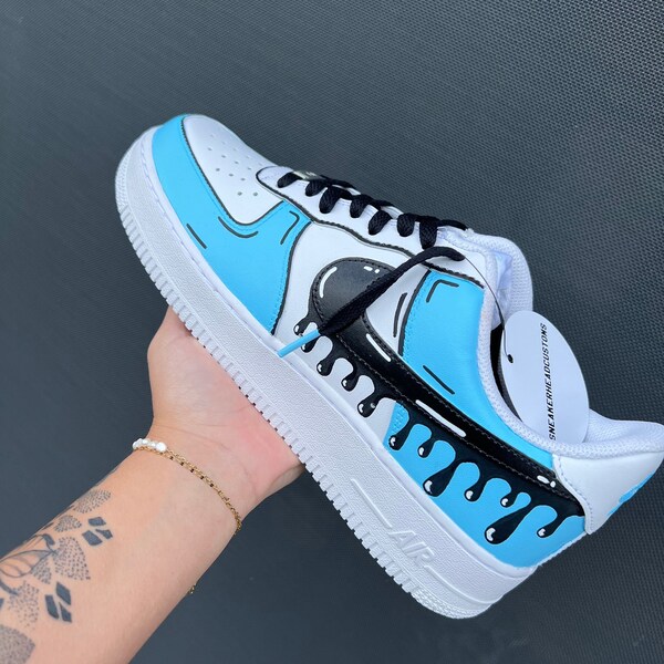 Adult Custom Cartoon Drip Sneakers - Etsy
