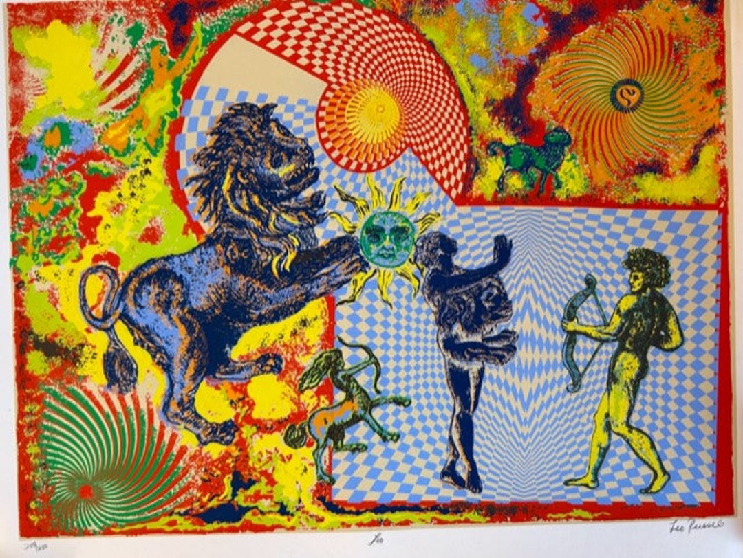 Leo Vintage Serigraph Print by Leo Russell - Etsy