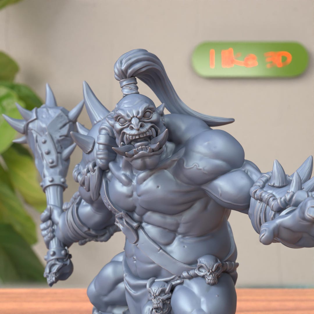 Ogre Warrior With Mace - Ogre Maruders Figurine Raider Savage Brut ...