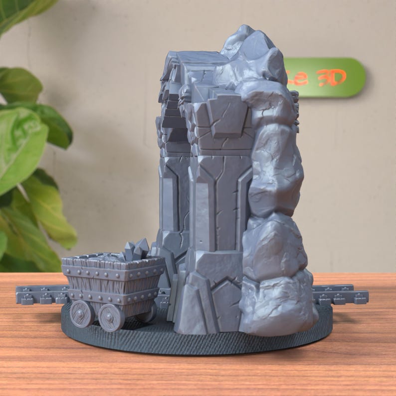 Dwarven Mine Entrance Terrain Dwarven Defenders Ancient Tunnel Model ...