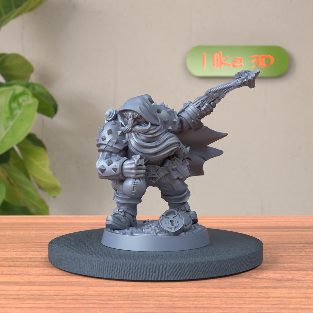 Merrian Silverfinger - Dwarven Defenders Mercenary Dwarf Miniature, Dnd ...