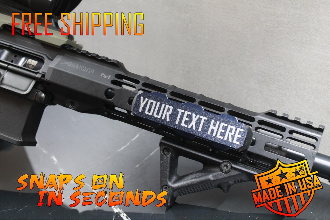 Midnight Blue 1913 TRAC Tag Rail Cover Custom Firearm Identification ...