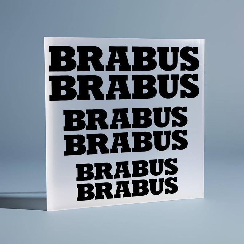 6pcs Brabus Brake Caliper Stickers, Car Brake Caliper Decals, High ...